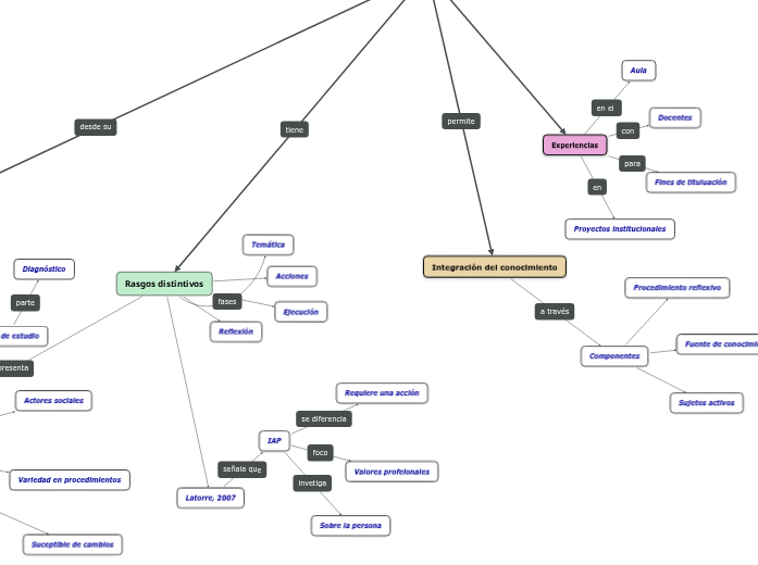 INVESTIGACIÓN ACCIÓN PARTICIPATIVA - Mind Map